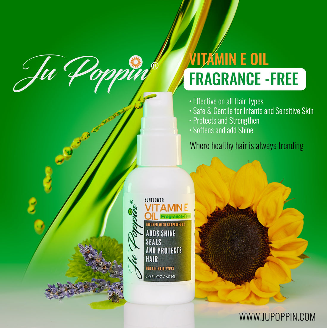 Fragrance Free Vit E Oil Ju Poppin